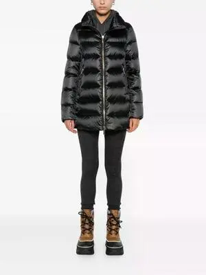 MOORER Quilted Zip-front Coat