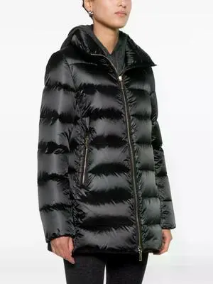 MOORER Quilted Zip-front Coat