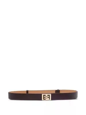 Elisabetta Franchi Logo Plaque Belt - Brown