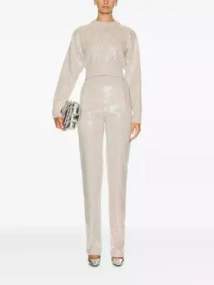 Burberry Sequin-embellished Straight Leg Pants