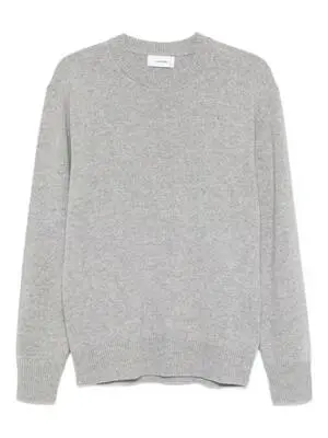 LARDINI Ribbed Crew-neck Sweater - Grey