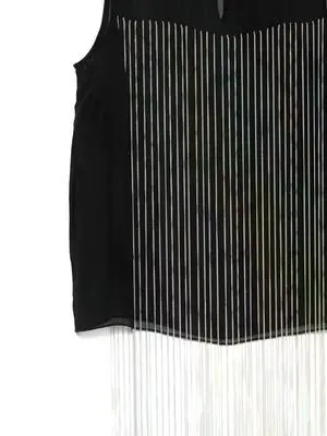Patrizia Pepe Sheer-panel Fringed Top