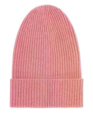 Eric Bompard Cashmere Ribbed Beanie - Pink