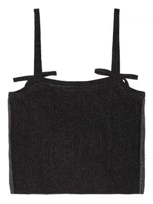 GANNI Cable-knit Sleeveless Top
