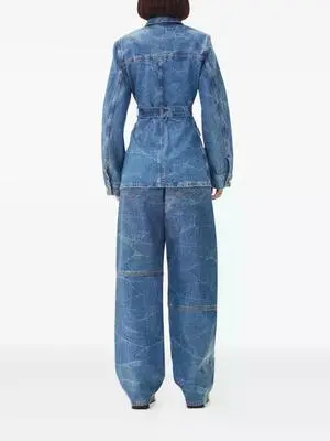 GANNI Belted Denim Jacket