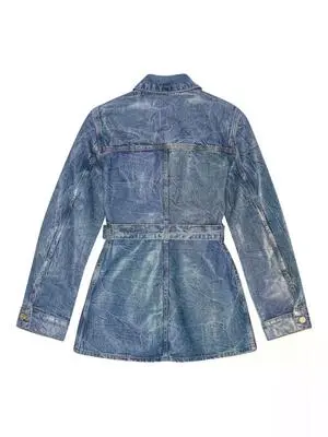 GANNI Belted Denim Jacket