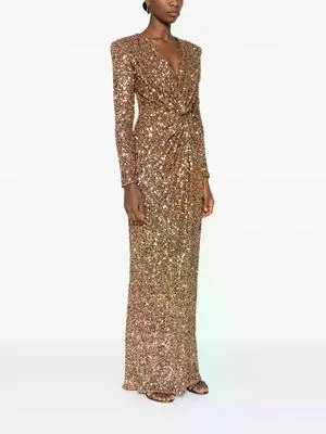 Elisabetta Franchi V-neck Maxi Dress