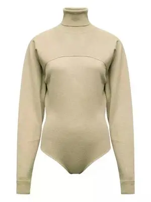 MAISON MARGIELA Ribbed Knit Turtleneck Bodysuit