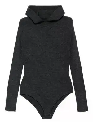 P.a.r.o.s.h Hooded Ribbed Bodysuit