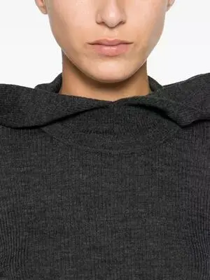 P.a.r.o.s.h Hooded Ribbed Bodysuit