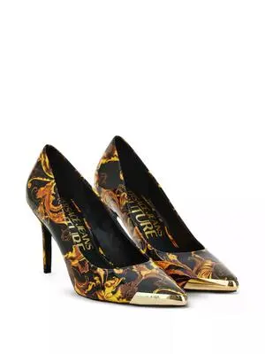 Versace Baroque-print Stiletto Pumps