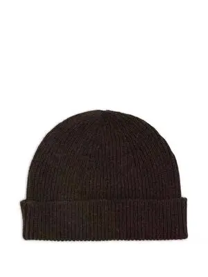 YVES SALOMON Cashmere Knit Beanie - Brown