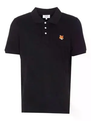 Maison Kitsuné Embroidered Short-sleeve Polo Shirt