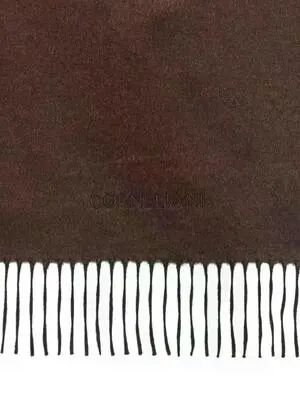 Corneliani Fringed Scarf - Brown