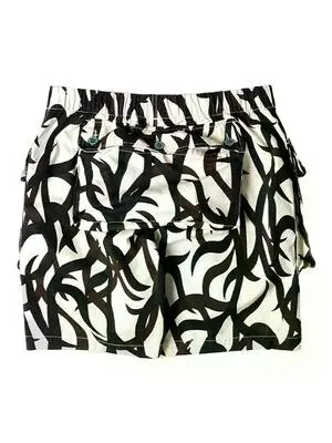 BRAIN DEAD Abstract-print Shorts