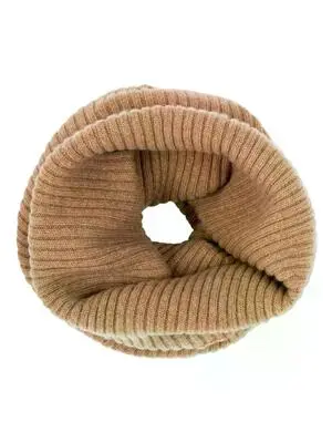 Eric Bompard Ribbed Cashmere Snood - Brown