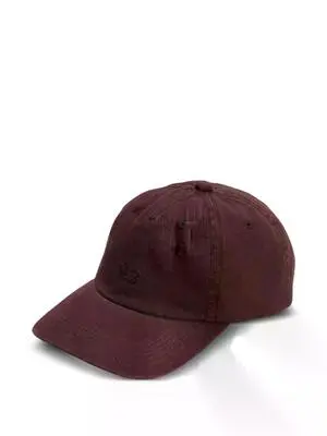 Y3 Embroidered Cotton Cap - Brown