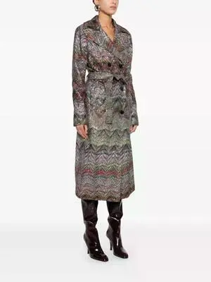 Missoni Viscose Blend Trench Coat