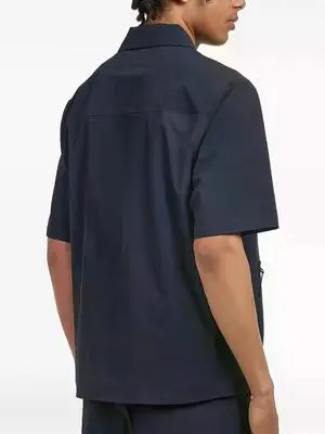 HIKING PATROL Zip-front Short-sleeve Shirt - Blue