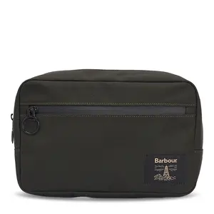 Barbour Field Washbag - Olive/black