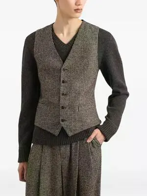 Dolce & Gabbana Glen Check-pattern Waistcoat