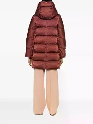 Herno Hooded Quilted Coat - Red