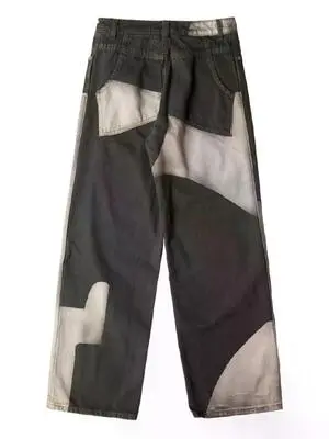 Eckhaus Latta Patchwork Wide-leg Jeans