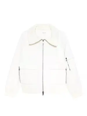 P.a.r.o.s.h Zip-front Patch-pocket Jacket - White
