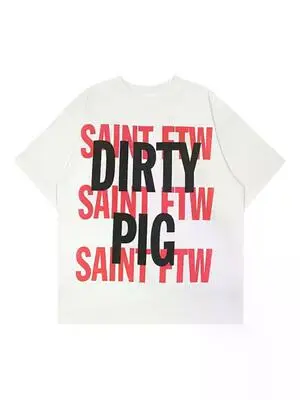 SAINT MXXXXXX Dirty Pig Short Sleeve T-shirt - White