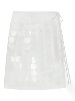 MSGM Circle-appliqué Wrap Mini Skirt