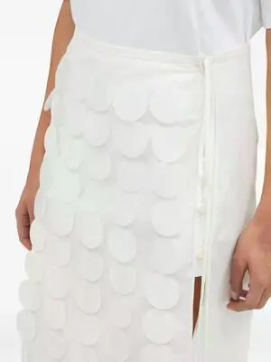 MSGM Circle-appliqué Wrap Mini Skirt