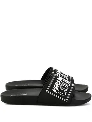 Versace Logo-embossed Slides