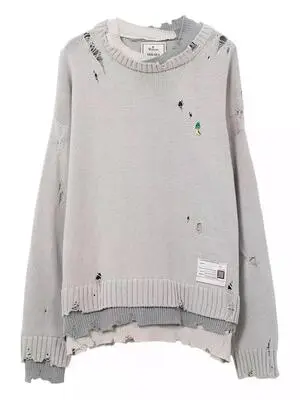 Mihara Yasuhiro Distressed Sweaters For Men