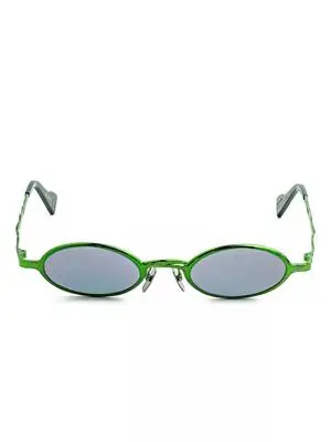 KUBORAUM Z24 Oval-frame Sunglasses - Green