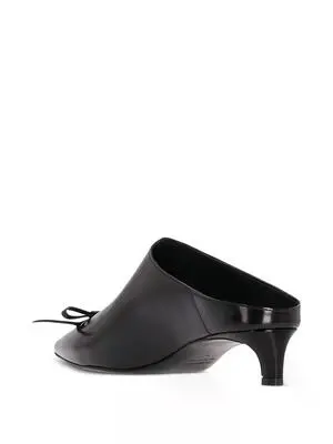 JIL SANDER 25mm Bow-detail Leather Mules