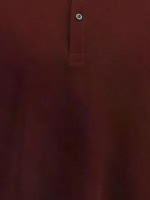 Alexander McQueen Ribbed Short-sleeve Polo Shirt - Red