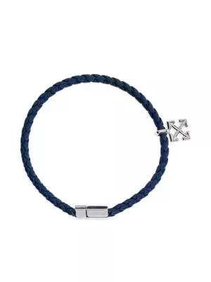 Off-White Arrows Charm Leather Bracelet - Blue