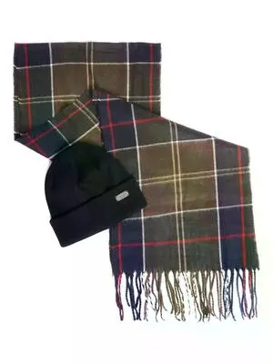 Barbour Tartan Scarf (set Of Two) Black