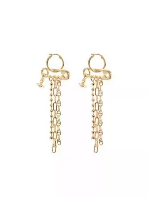 VIVIENNE WESTWOOD Ginetta Orb Safety Pin Earrings - Gold