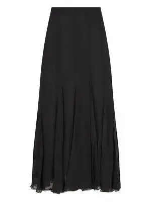 Chloé Flared Maxi Skirt With Ruffled Hem
