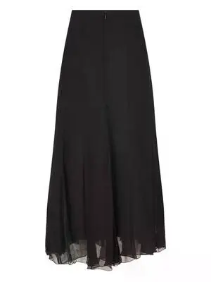Chloé Flared Maxi Skirt With Ruffled Hem