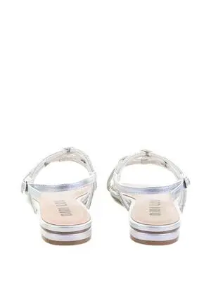 BIBI LOU Liv Crystal-embellished Flat Sandals