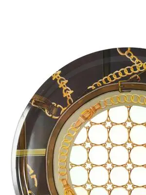 BACI MILANO Chain-patterned Round Tray