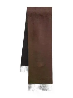 Corneliani Fringed Scarf - Brown