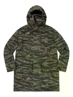 Supreme Camouflage Tiger Print Parka Coat