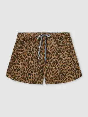 The Upside Leopard-print Running Shorts