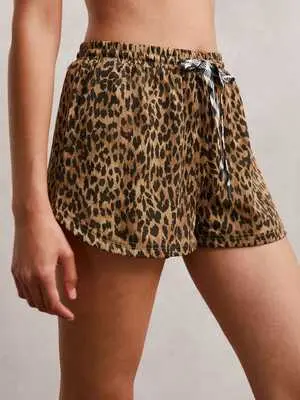 The Upside Leopard-print Running Shorts