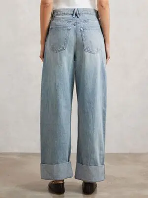 Good American Relaxed Barrel Jeans