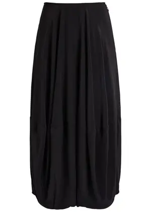 LEMAIRE Balloon Silk-crepe Midi Skirt