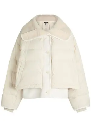 Rag & Bone Quilted Shell Jacket - Off White
